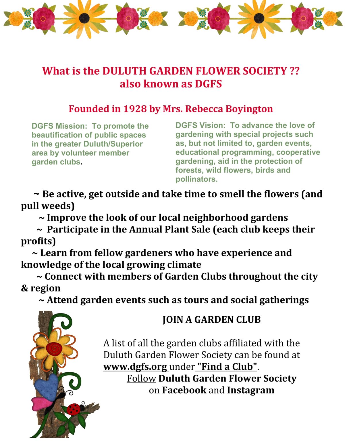 Duluth Garden Flower Society | Cultivating the natural beauty of the ...
